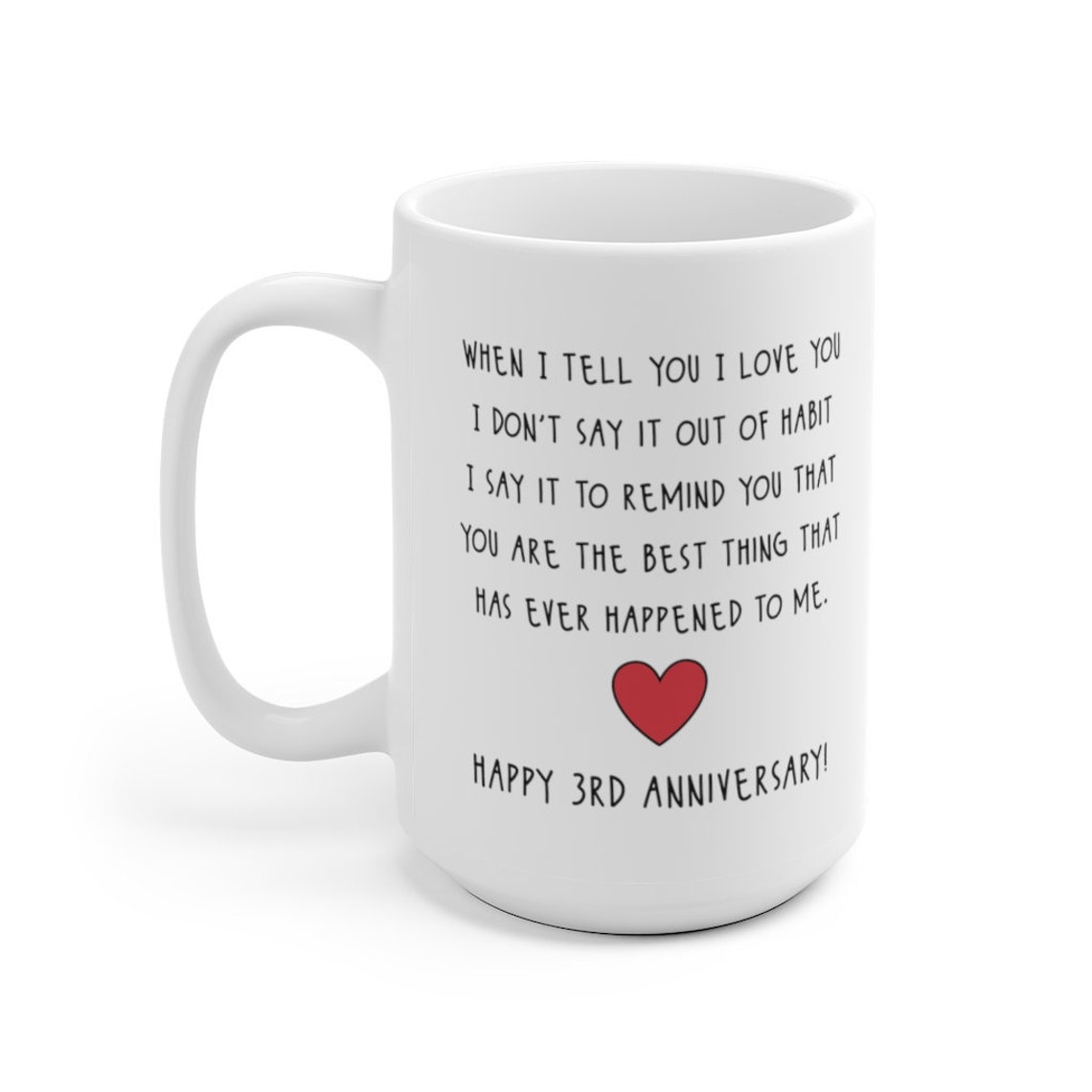 Happy 3rd Anniversary Gift for Boyfriend Girlfriend 3rd - Etsy