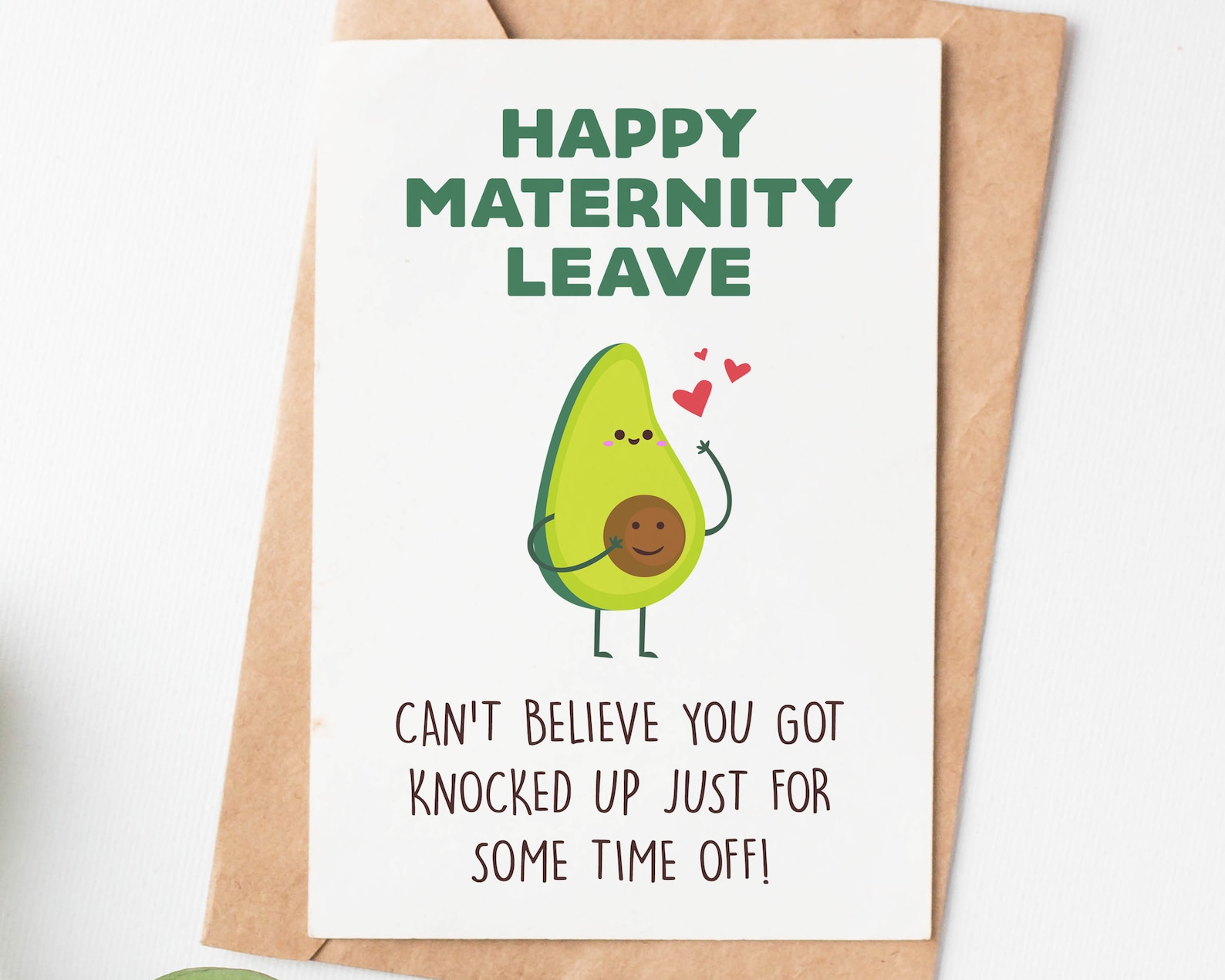 Happy Maternity Leave Card, Pregnancy Congratulations Card for ...