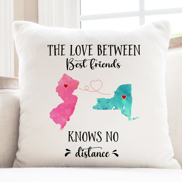 Best Friend Distance Pillow - Etsy