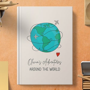 Custom Travel Journal, Personalized Adventure Notebook, Travel Planner ...