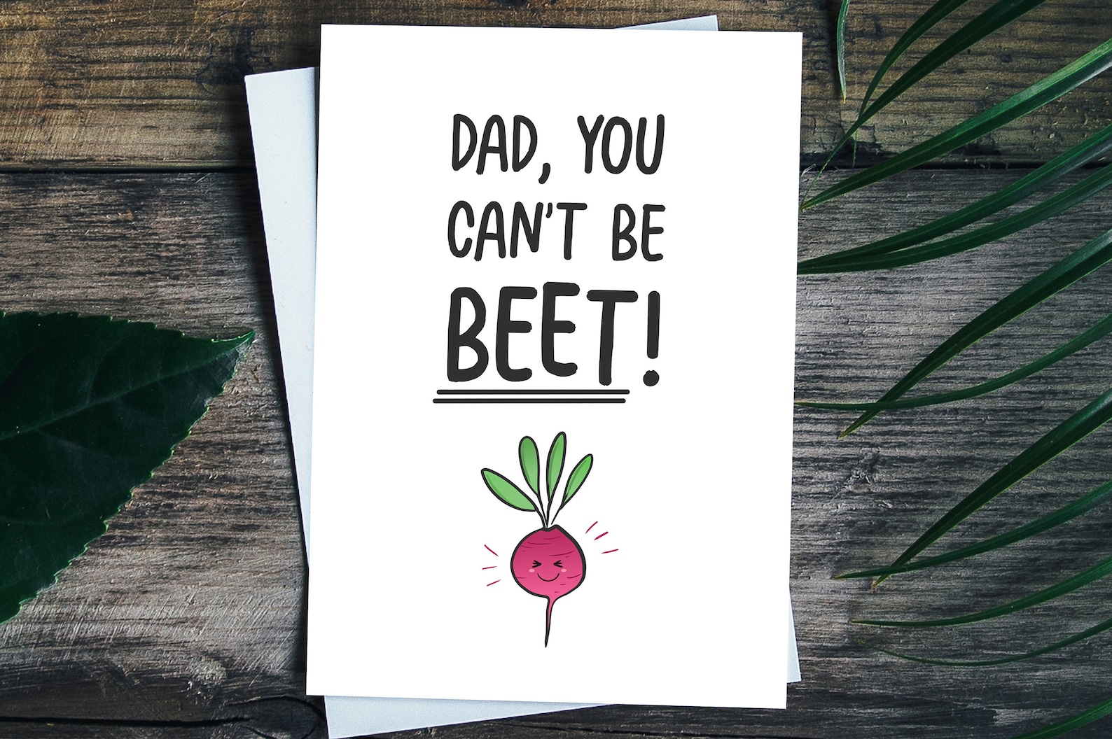 Dad You Can't Be Beet Pun Card Funny Fathers Day Card - Etsy