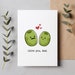 Olive You Dad Pun Card, Funny Fathers Day Card From Daughter, Dad ...