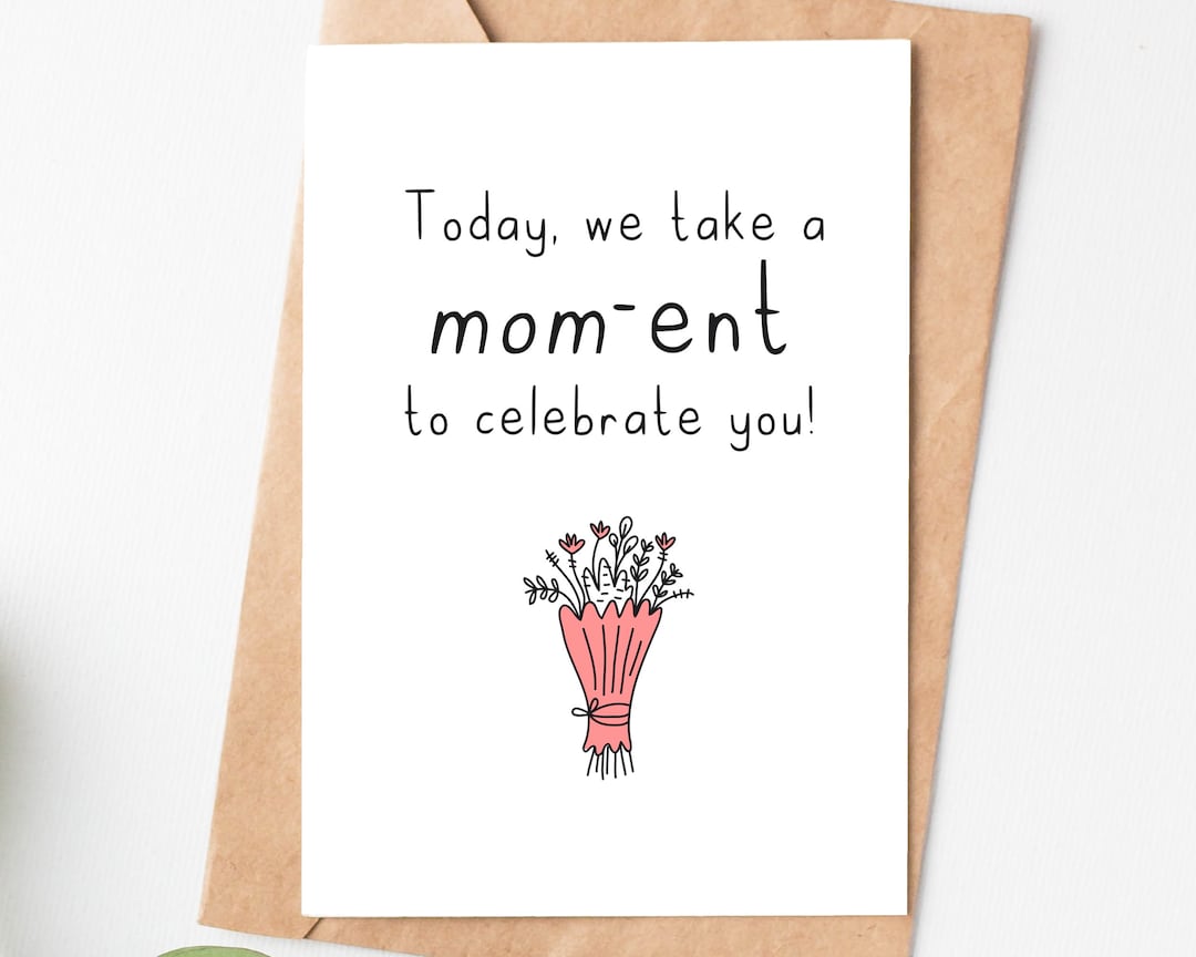 Mom Pun Card, Funny Mothers Day Card, Mom Birthday Card, Mum Card ...