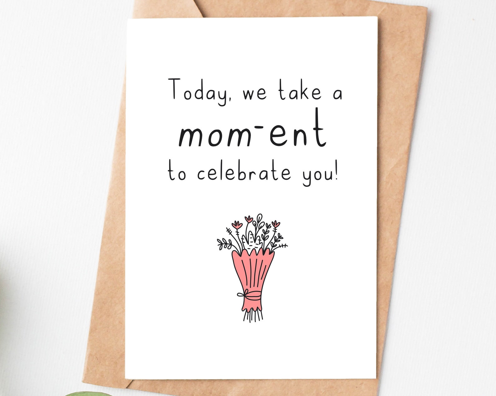 Mom Pun Card Funny Mothers Day Card Mom Birthday Card Mum - Etsy