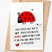 Ladybug Pun Mothers Day Card for Mom, Happy Mothers Card From Daughter ...