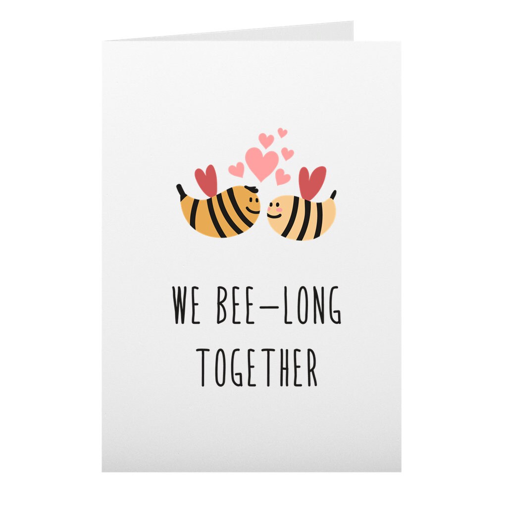 Valentines Day Card for Husband Wife We Belong Together | Etsy