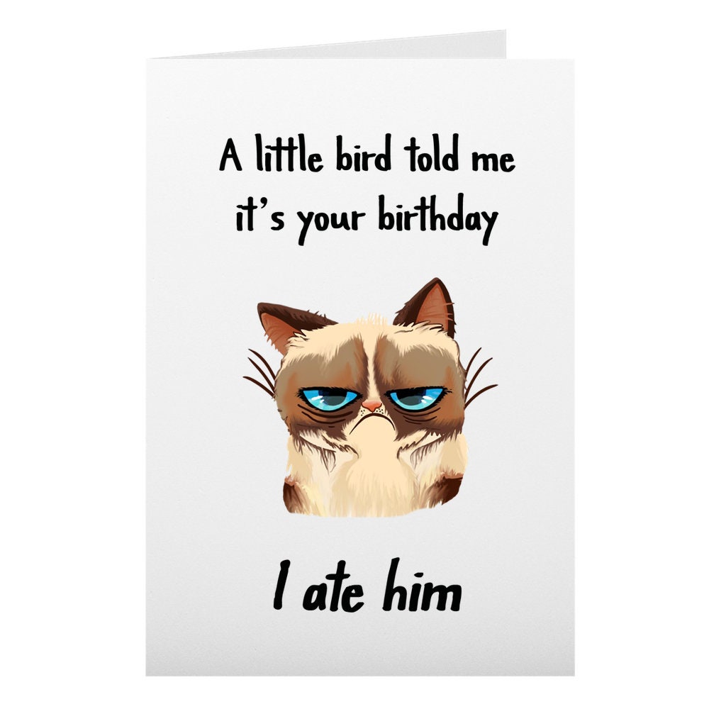 Happy Birthday To Me Grumpy Cat