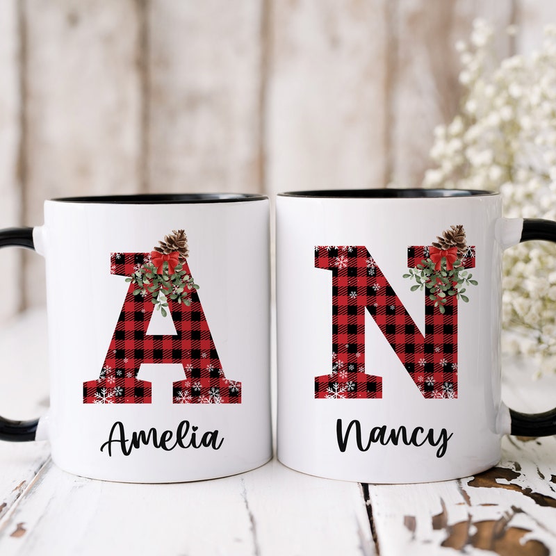 Initial Mugs - Etsy