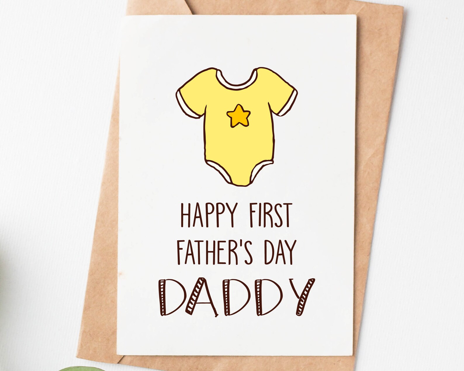 Happy First Fathers Day Card, New Dad Card, First Fathers Day Gift From ...