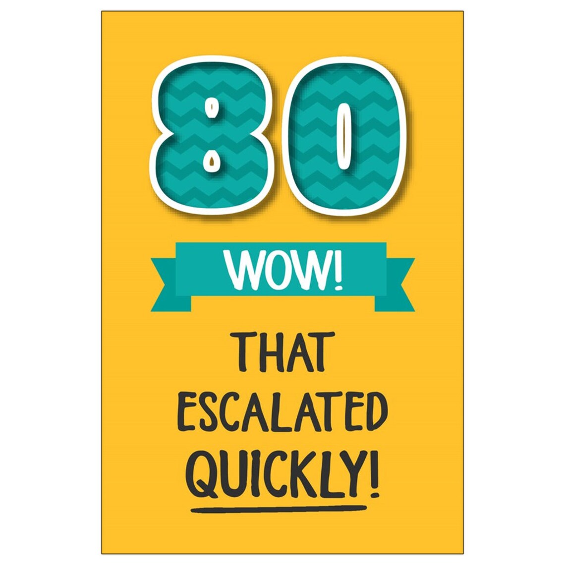 80th Birthday Card for Him or Her Turning 80 Congratulations - Etsy