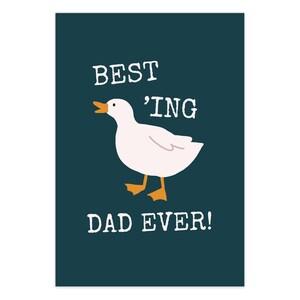 Best Dad Card, Pun Fathers Day Card From Daughter, Funny Dad Birthday ...
