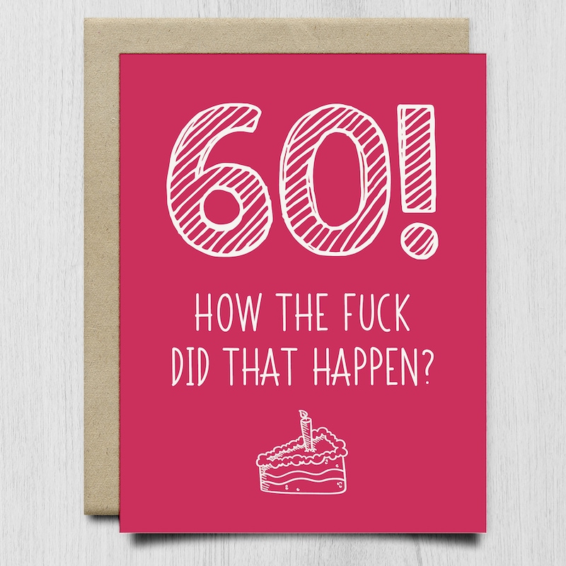 Rude Birthday Card - Etsy