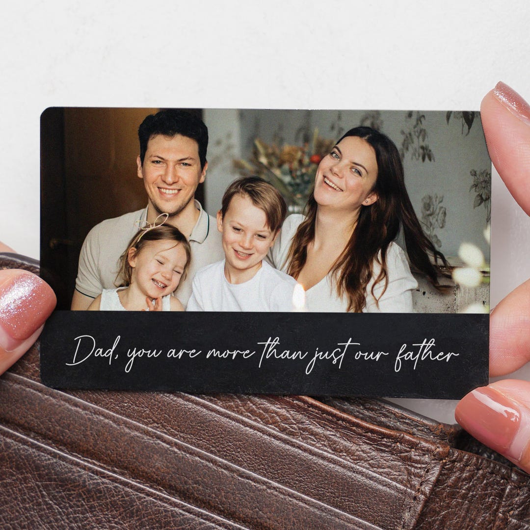 Custom Photo Metal Wallet Card, Personalized Fathers Day Gift for Dad ...