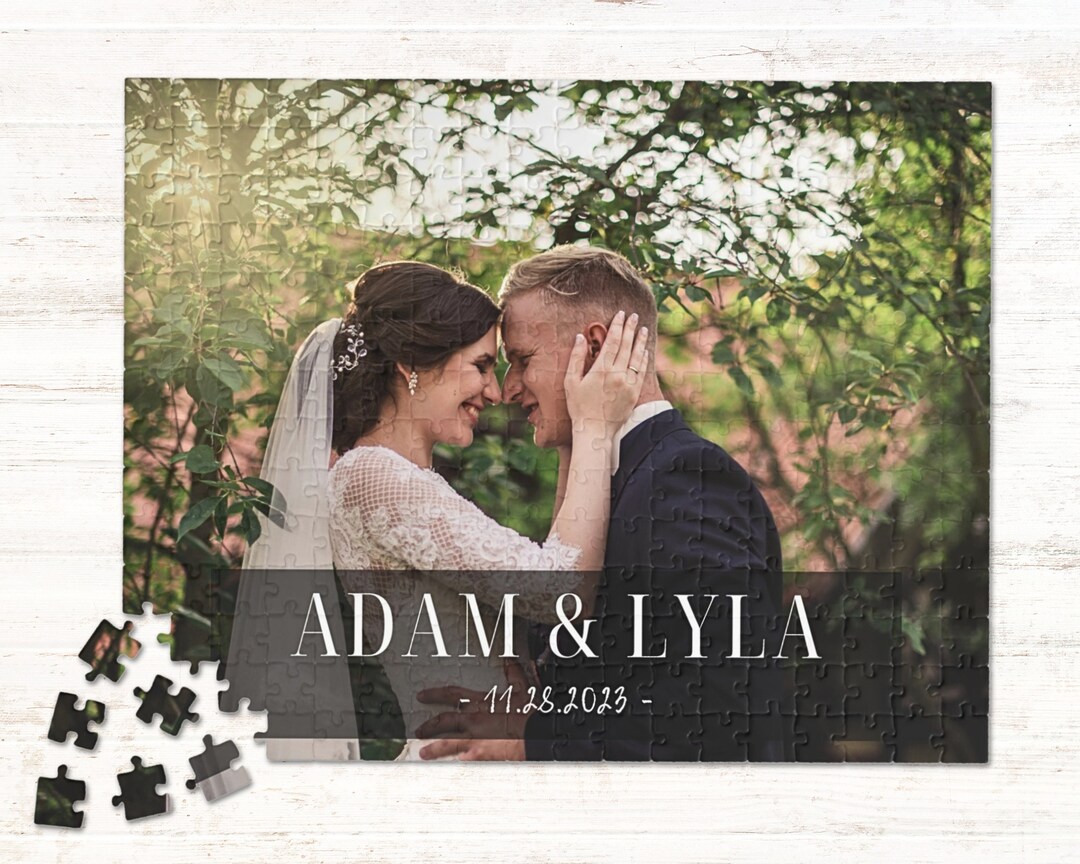 Personalized Puzzle, Wedding Gift for Couple, Engagement Gift, Custom ...
