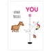 Funny Unicorn Boss Birthday Card, Boss Lady Christmas Card, Greeting ...