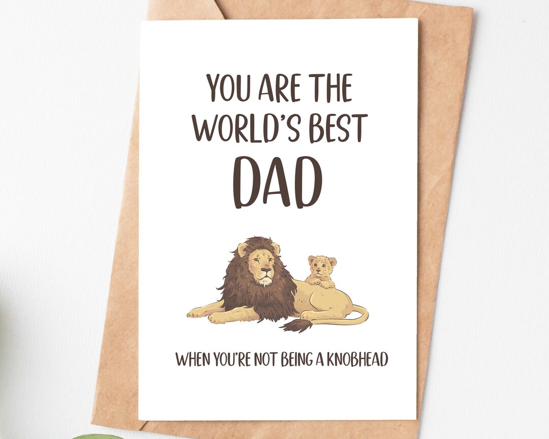 Funny Card for Dad, Fathers Day Card, Dad Birthday Card, Father's Day ...