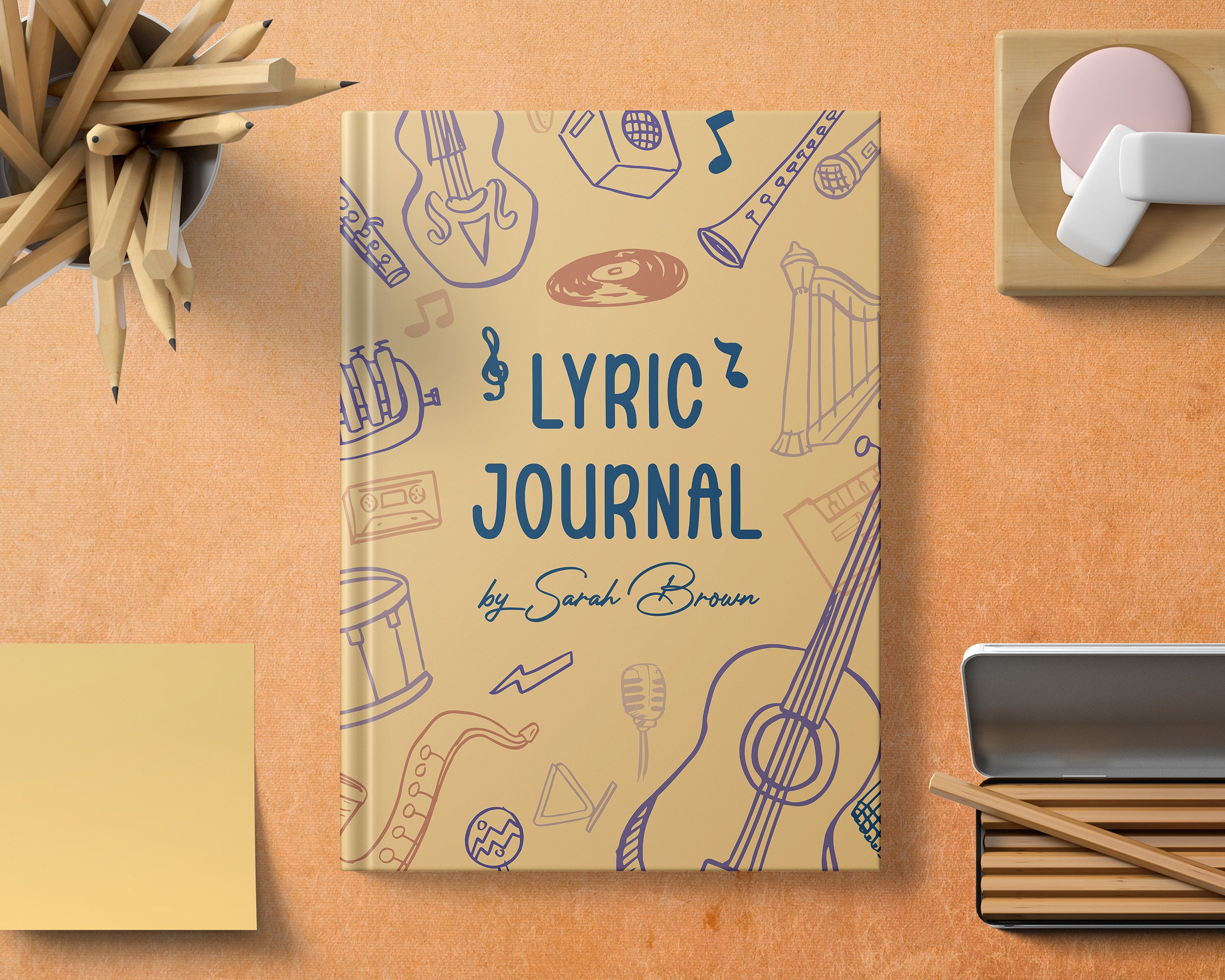 Personalized Lyric Journal, Custom Songwriting Journal, Songwriter ...
