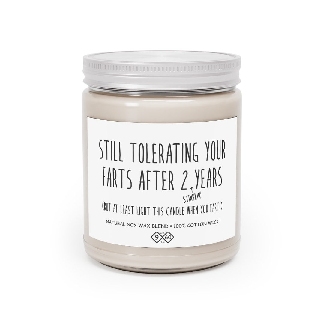 2nd Anniversary Gift, 9oz Soy Candle, Scented Candle, Cotton ...