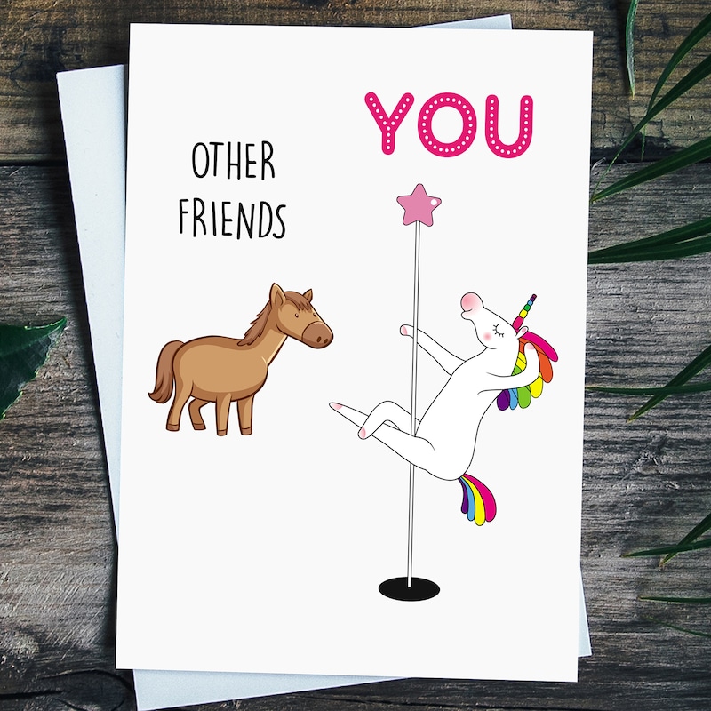 Funny Friend Card - Etsy