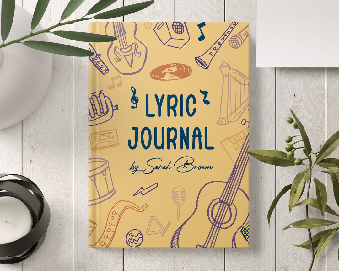Personalized Lyric Journal, Custom Songwriting Journal, Songwriter ...