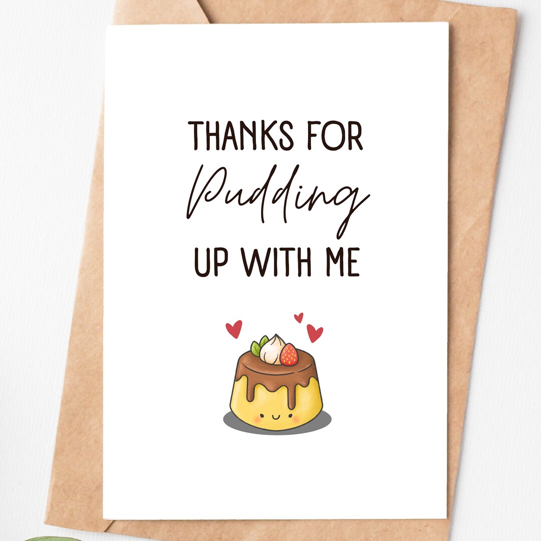 Pudding Pun Card for Mom, Funny Mothers Day Card From Daughter or Son ...