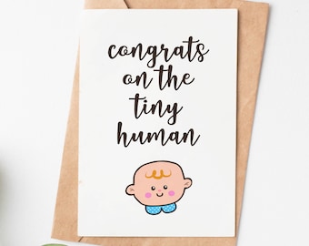 Congrats Tiny Human - Etsy