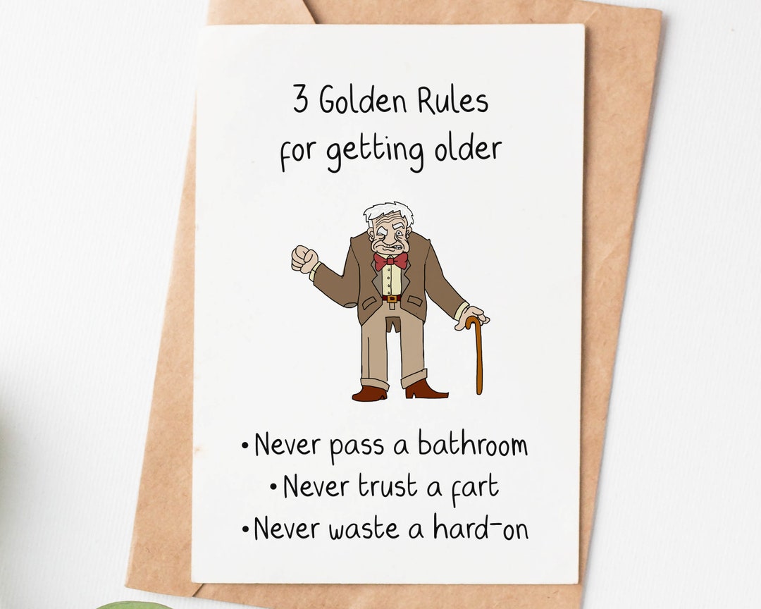 Rude Birthday Card for Husband, 40th 50th 60th Birthday Gift for Men ...