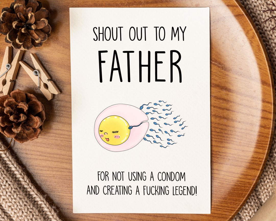 Rude Fathers Day Card, Funny Dad Greeting Card, Cheeky Dad Birthday ...