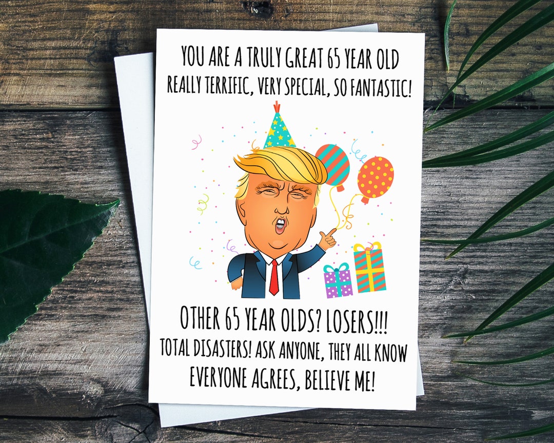 Funny 65th Birthday Card for Men, 65th Birthday Gifts for Women ...