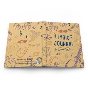 Personalized Lyric Journal, Custom Songwriting Journal, Songwriter ...