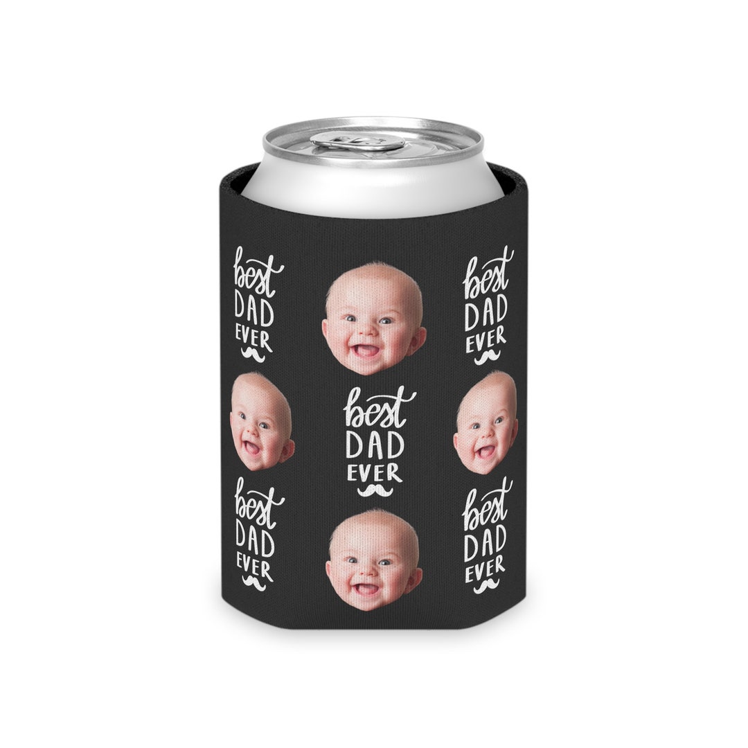 Personalized Fathers Day Gift, Best Dad Ever Custom Can Cooler, Funny ...