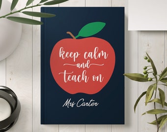 Personalized Teacher Notebooks, Teacher Appreciation Gift, Teacher Gift ...