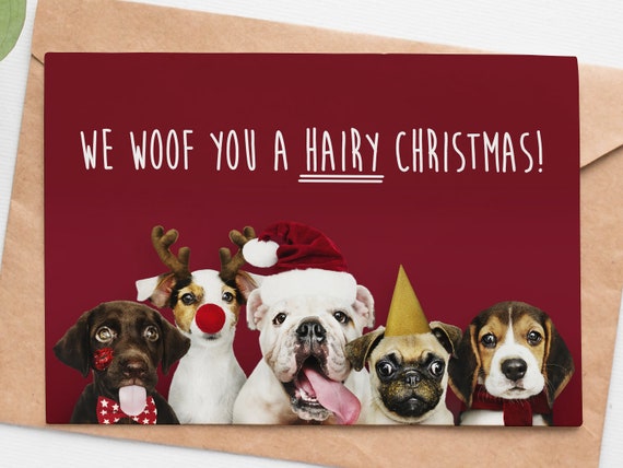 Dog Christmas Cards Sayings