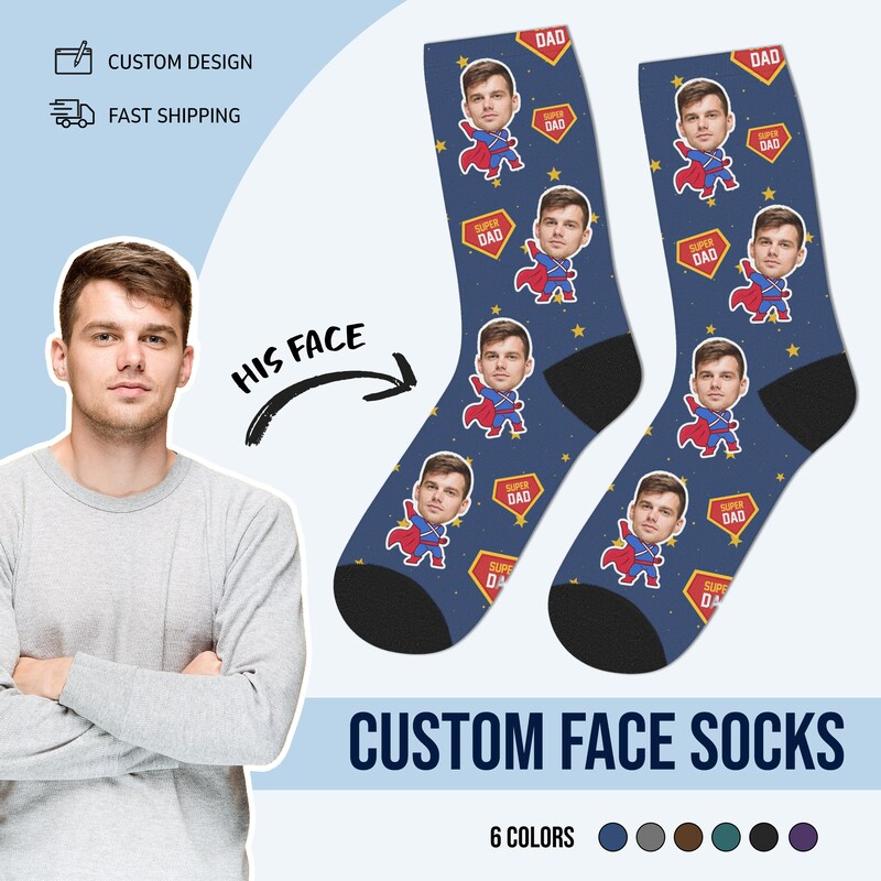 Custom Face Socks - Etsy