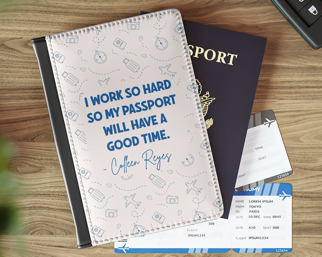 Passport Holder Personalized, Funny Passport Cover, Custom Name ...