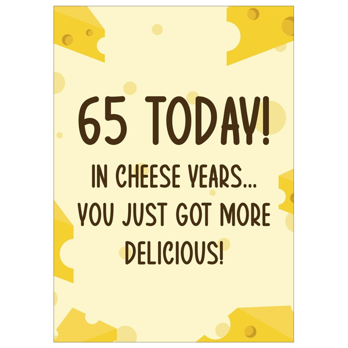 Funny 65th Birthday Card 65th Birthday Gift for Women Men Mom | Etsy