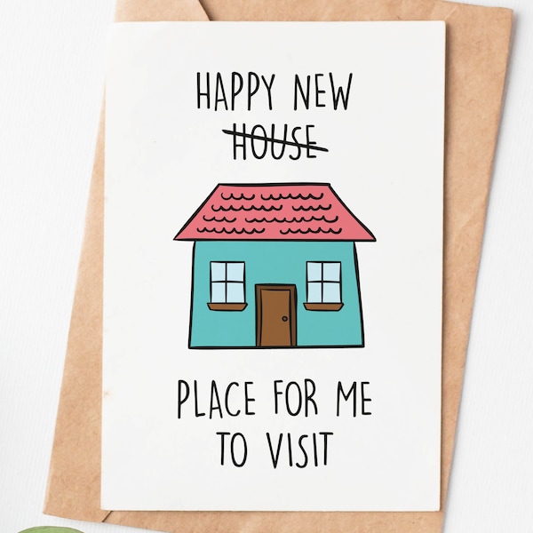 Funny New Home Card - Etsy