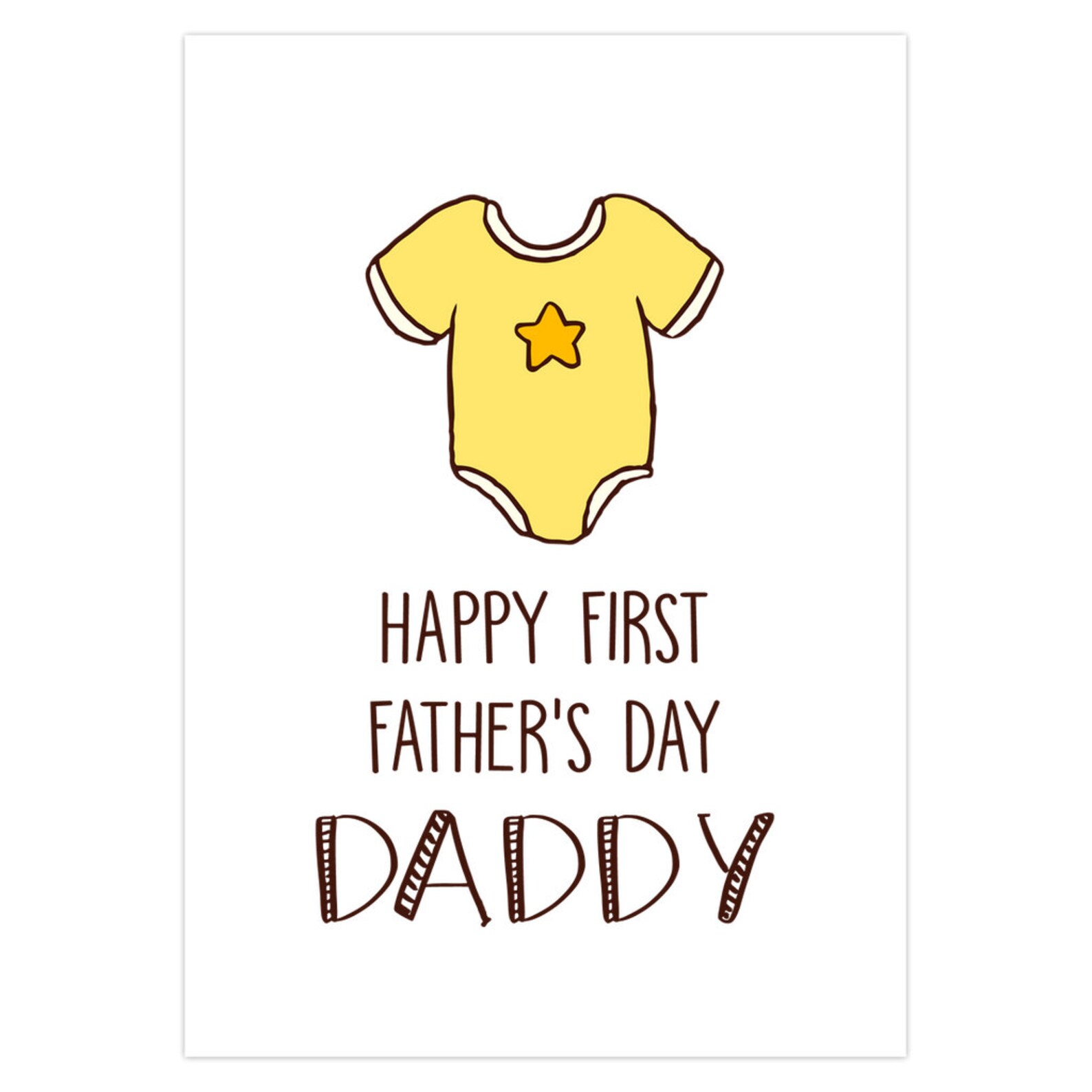 Happy First Fathers Day Card, New Dad Card, First Fathers Day Gift From ...