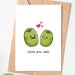 Olive You Dad Pun Card, Funny Fathers Day Card From Daughter, Dad ...
