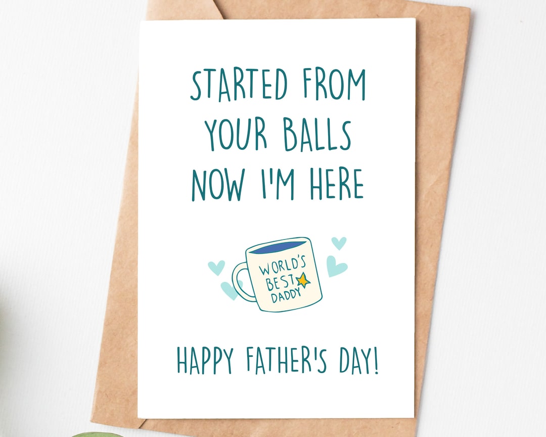 Best Dad Card, Funny Fathers Day Card for Dad, Father's Day Gift From ...