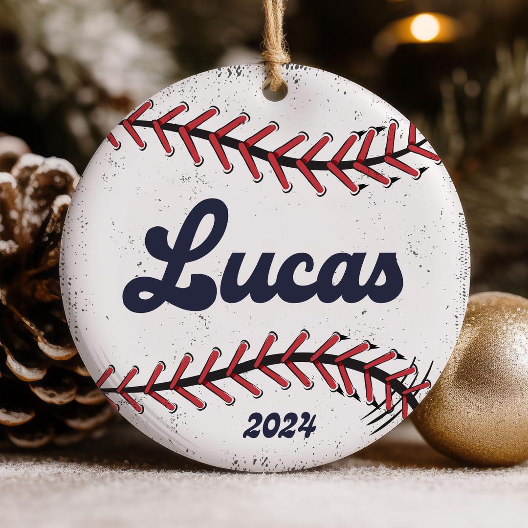 Personalized Baseball Ornament, baseball Coach Ornament, Baseball ...