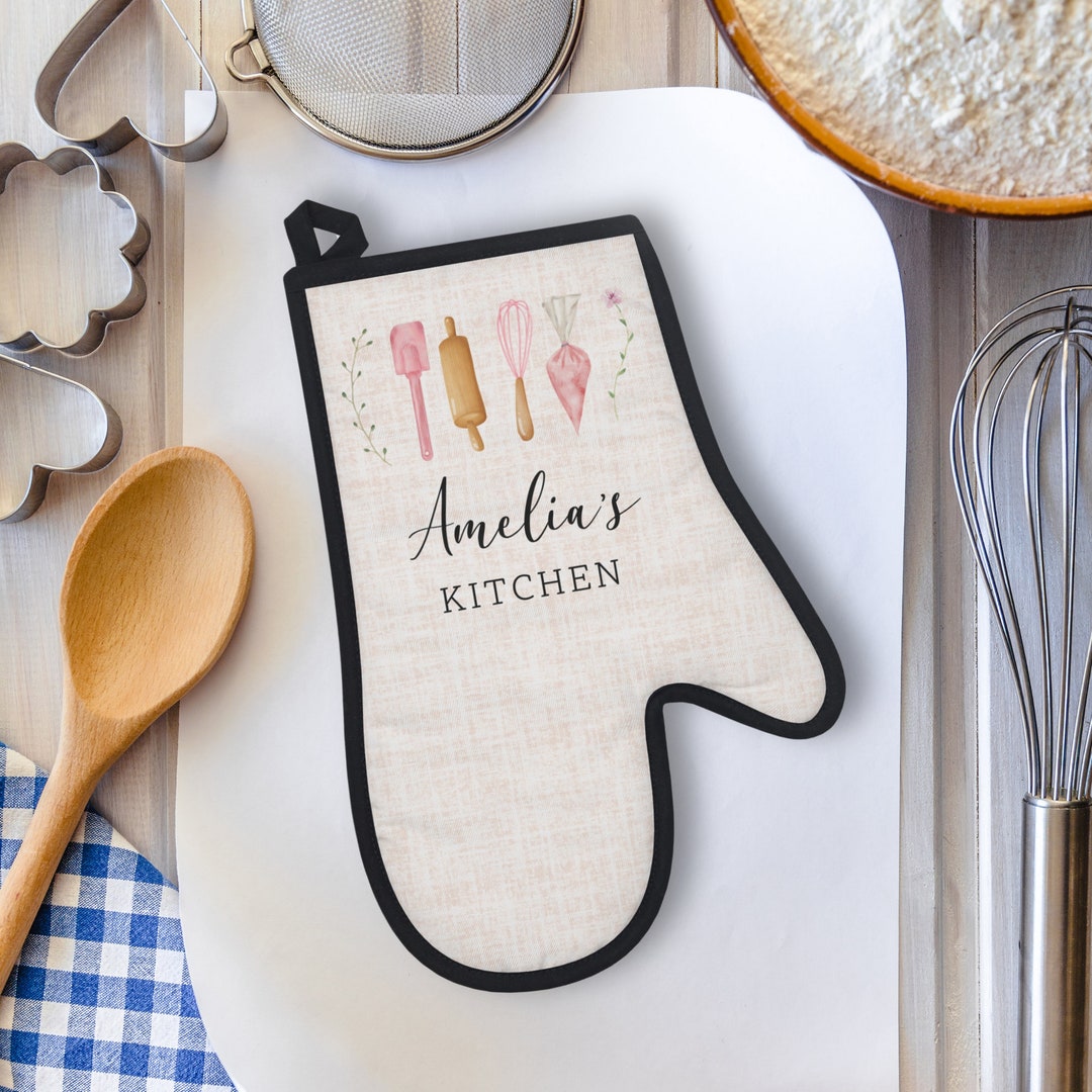 Personalized Kitchen Gift for Mom, Custom Oven Mitt, Mothers Day Gift ...