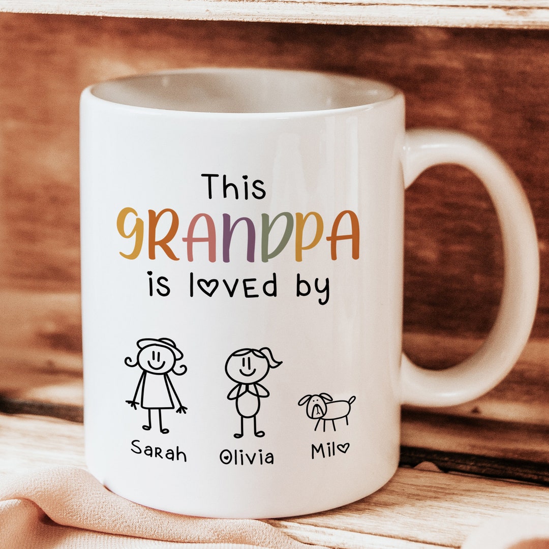 Personalized Fathers Day Gift for Grandpa, Custom Grandpa Mug ...
