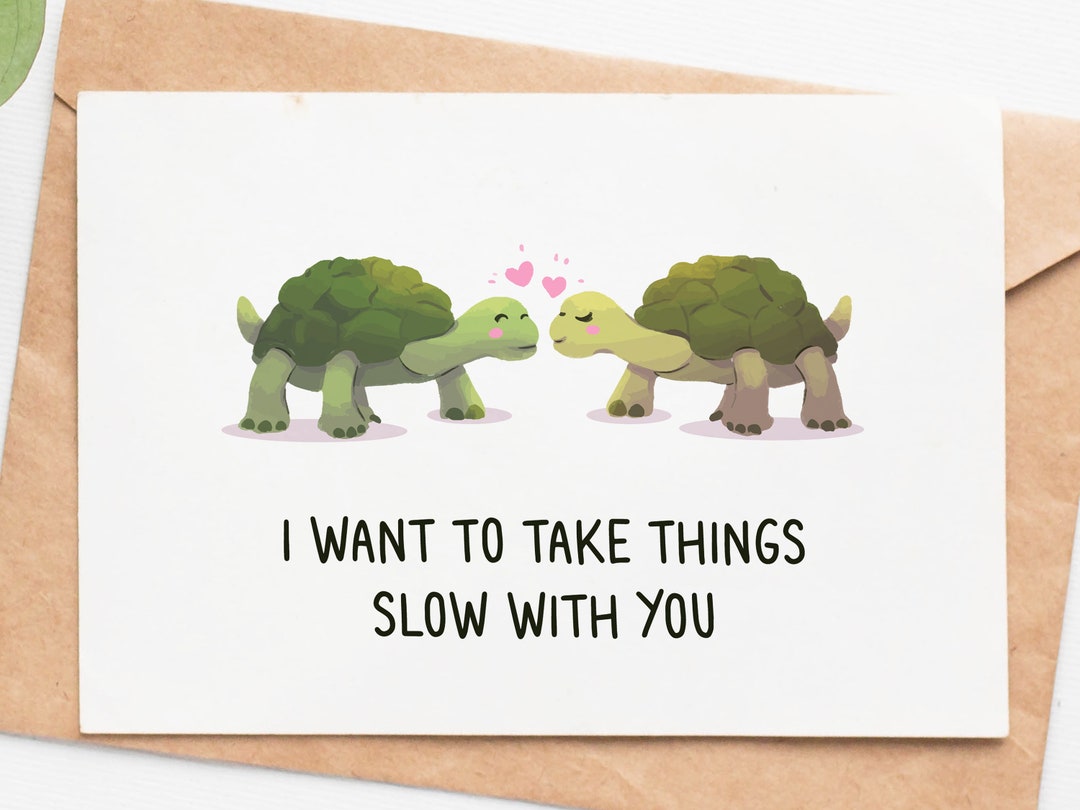 Funny Turtle Valentines Day Card, Romantic Anniversary Card for Husband ...