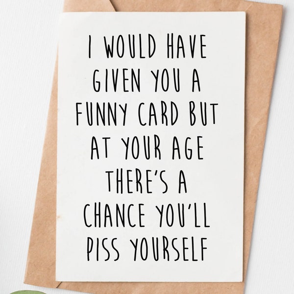 Rude Birthday Card - Etsy