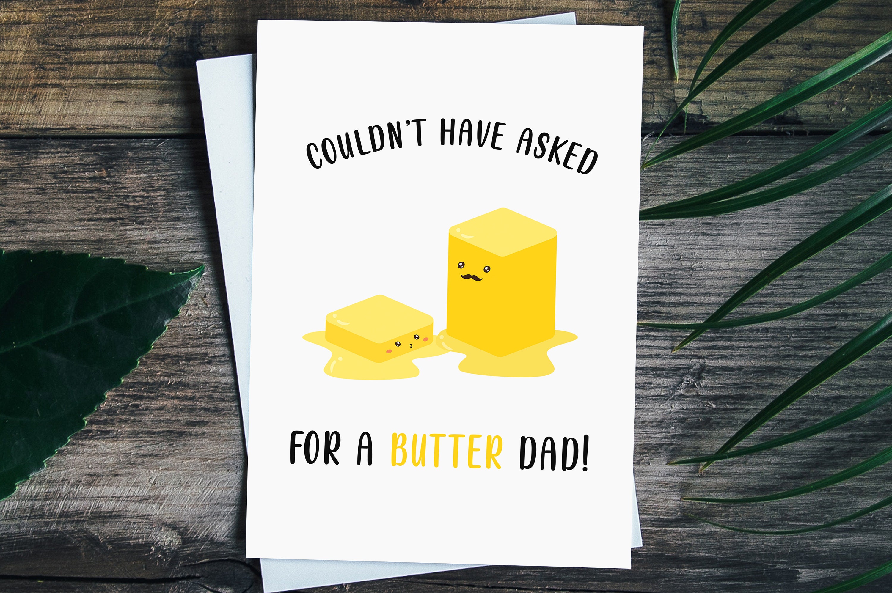 Couldn't Have Asked for A Butter Dad Card Funny Fathers - Etsy