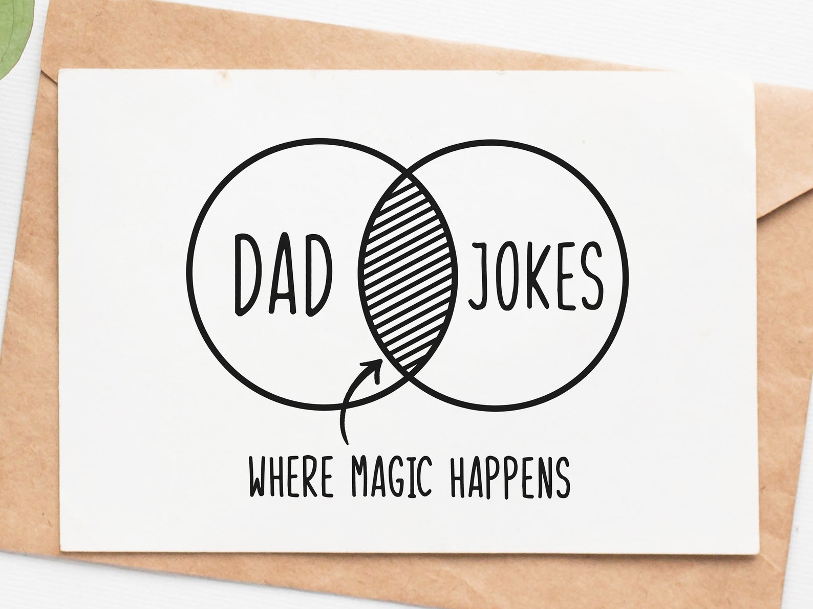 Funny Fathers Day Card Dad Jokes Where Magic Happens Greeting - Etsy ...