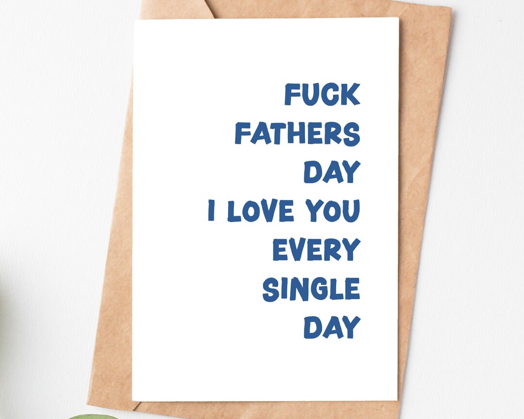 Funny Fathers Day Card, Dad Birthday Card, Father's Day Gift From ...