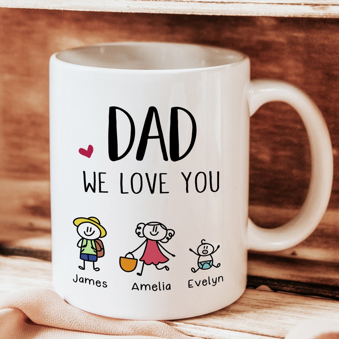 Personalized Fathers Day Gift for Dad, Customized Dad Mug, Funny Dad ...