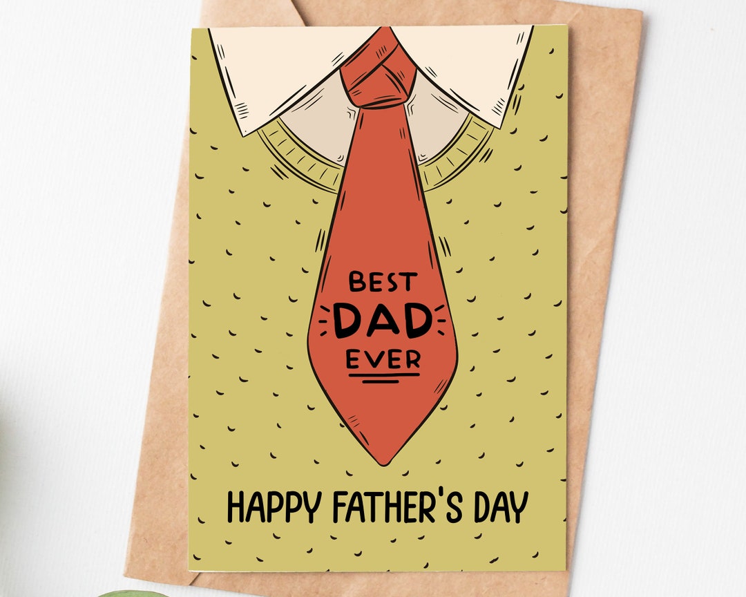 Best Dad Card, Fathers Day Card for Dad, Father's Day Gift From Son ...